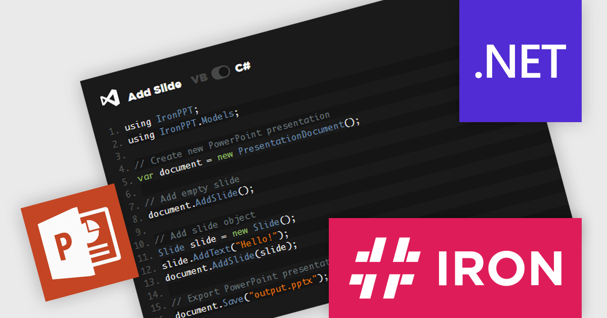 Edit Presentations with a User-Friendly .NET Interface