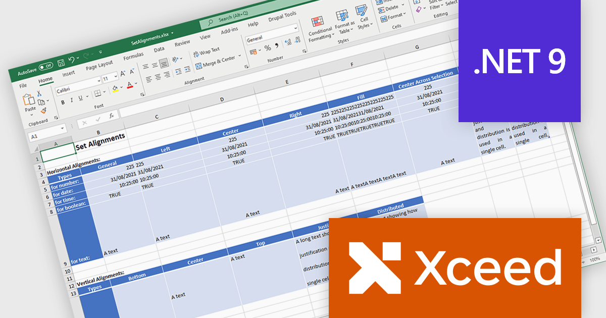 .NET 9 앱에서 Excel 문서를 생성하세요