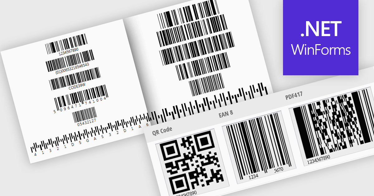 Generate and Customize Barcodes in WinForms Apps