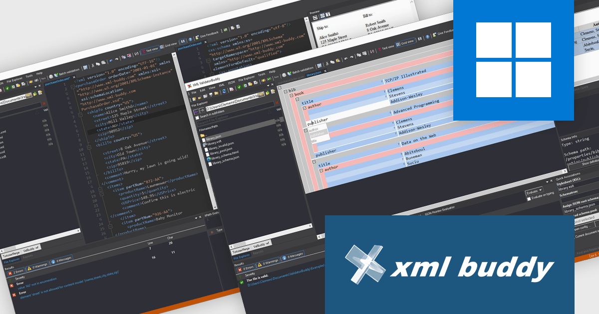 xml-buddy em parceria com a ComponentSource xml-buddy em parceria com a ComponentSource