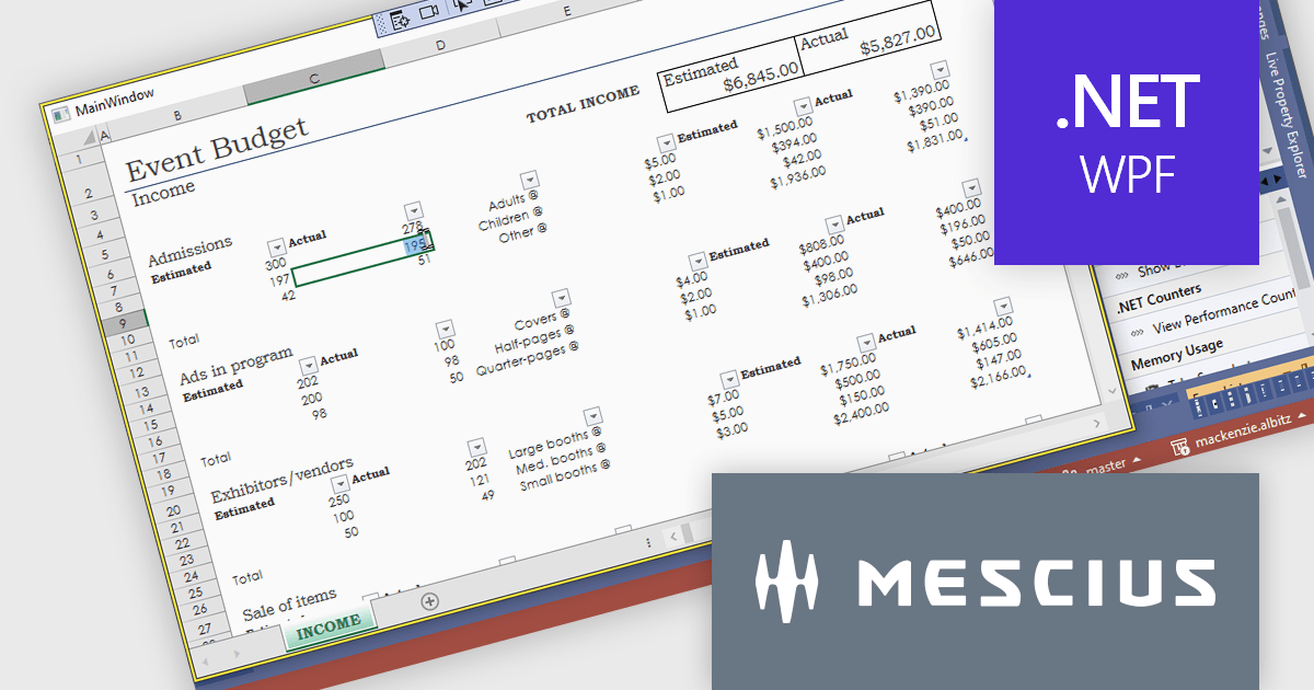 Add a WPF Excel XLSX Viewer to your Desktop App