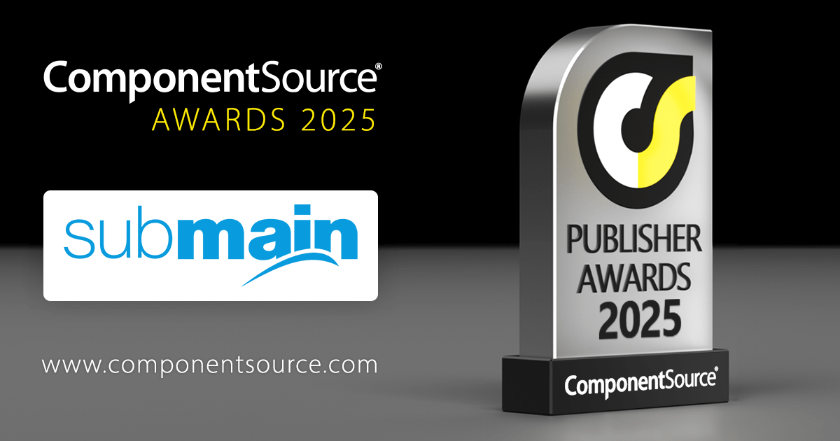 SubMain gana un premio ComponentSource