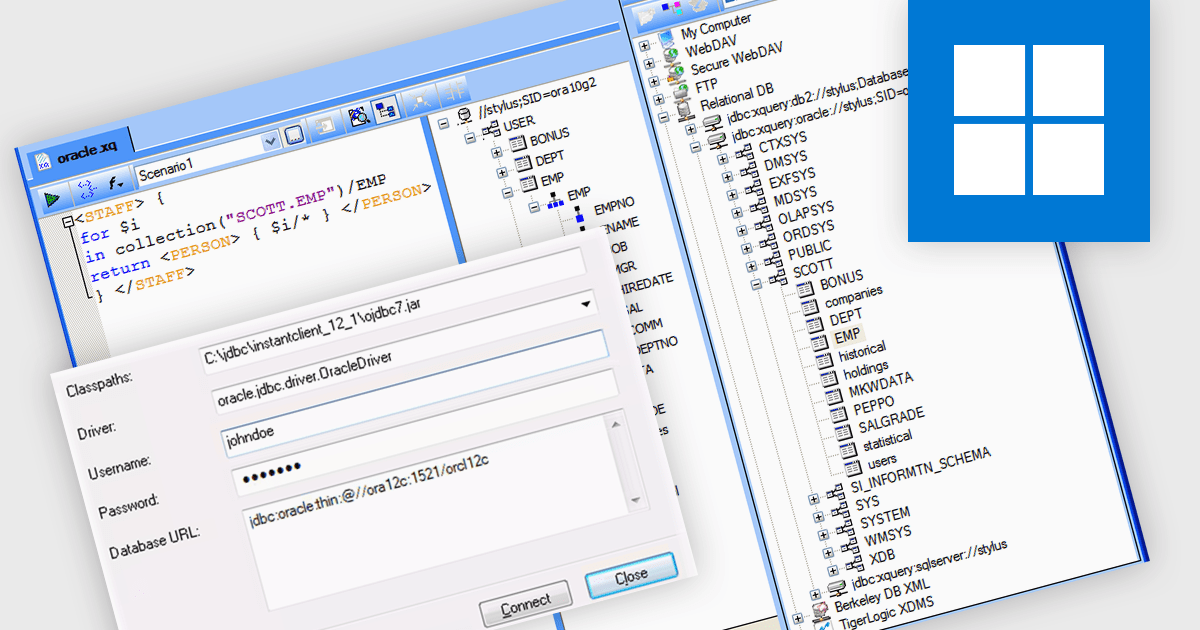 Connect Directly to Oracle XML Data