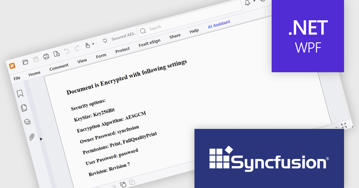 Encrypt PDF Documents with Data Integrity Checks