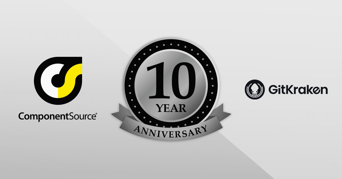 ComponentSource and GitKraken Celebrate 10 Year Partnership