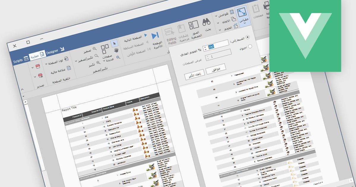 Diseñe informes en Vue.js con soporte RTL