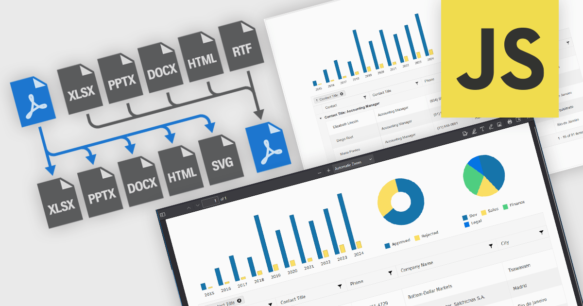 Embed PDF Conversion into JavaScript Apps