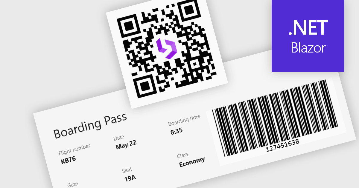 Natives Generieren von Barcodes in Ihren Blazor-Apps