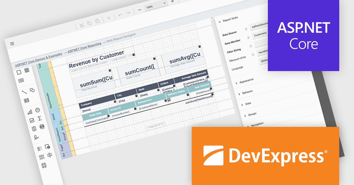 Design Reports with Ease in Web Browsers