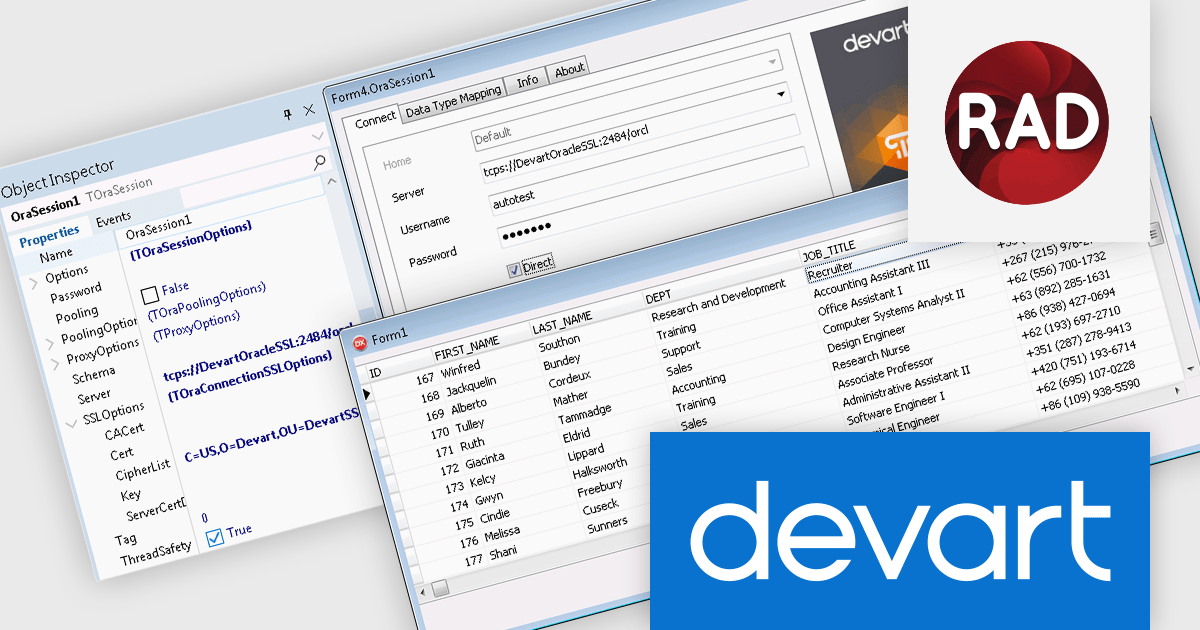 Connect to Popular Databases from RAD Studio 13