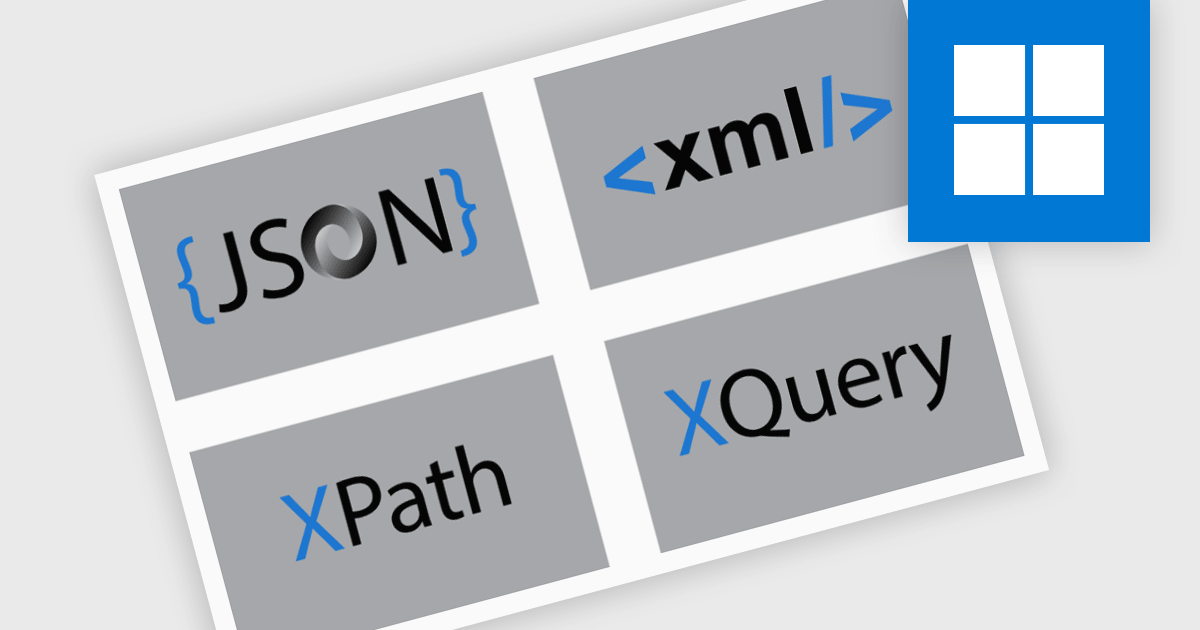 Edit and Query JSON, XML, XPath, and XQuery