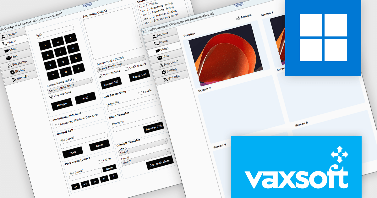 Windows向けにカスタムソフトフォンを簡単に構築