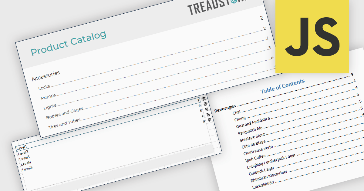 Add Structured Navigation to JavaScript Reports