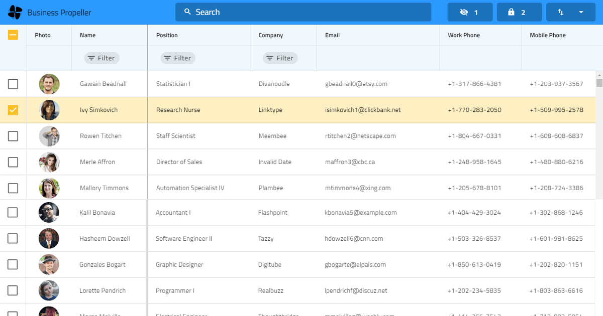 Formatting Data using Pipes in the Ignite UI for Angular Grid
