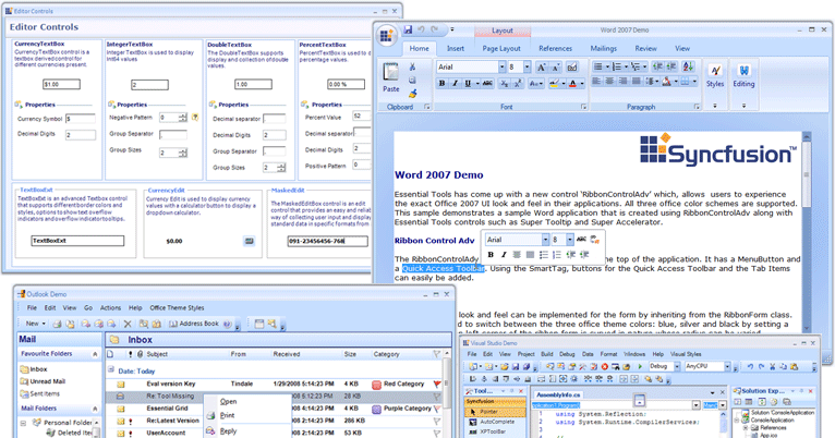 Syncfusion Essential Tools updated