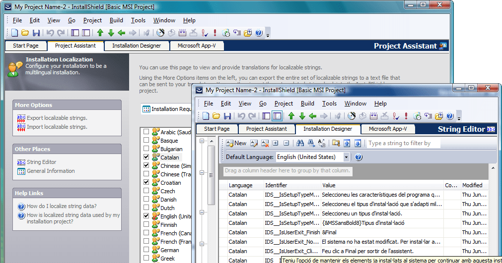 InstallShield 2011 integrates with TFS
