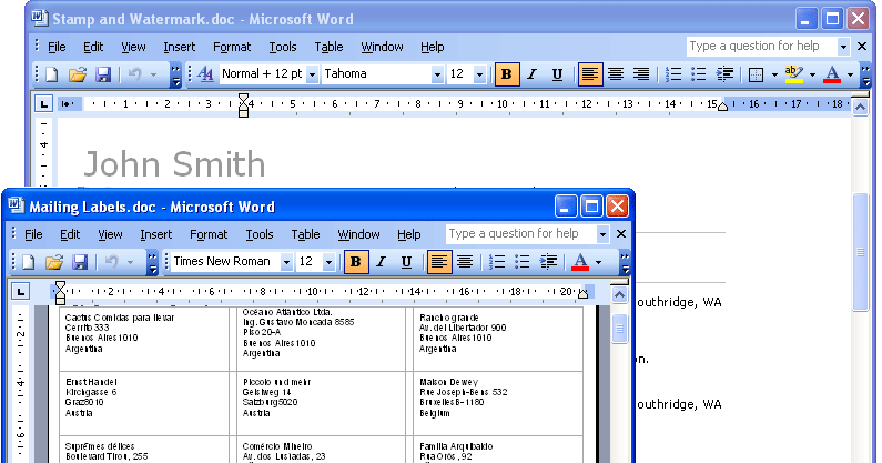 Asposewords Adds Mail Merge Settings