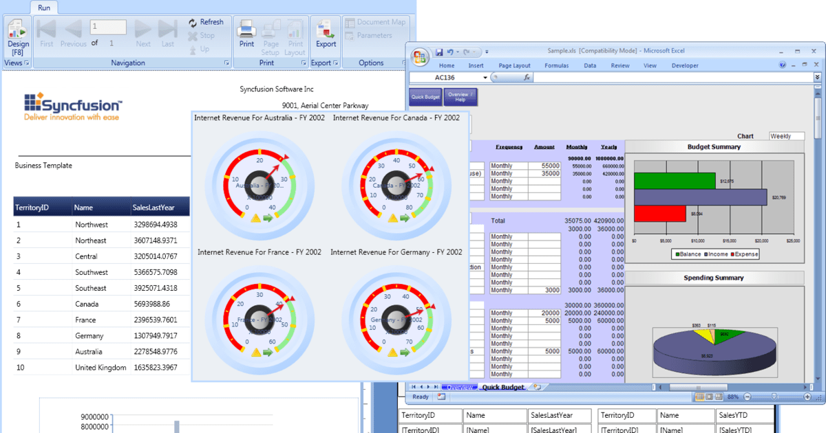 Reporting suite supports Office 2010
