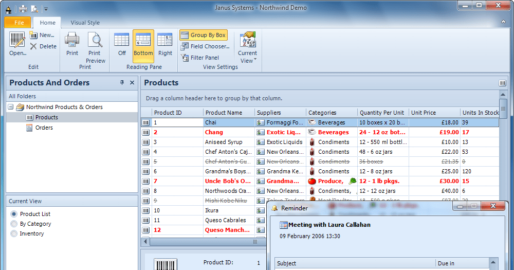 Janus UI Controls adds Backstage menus