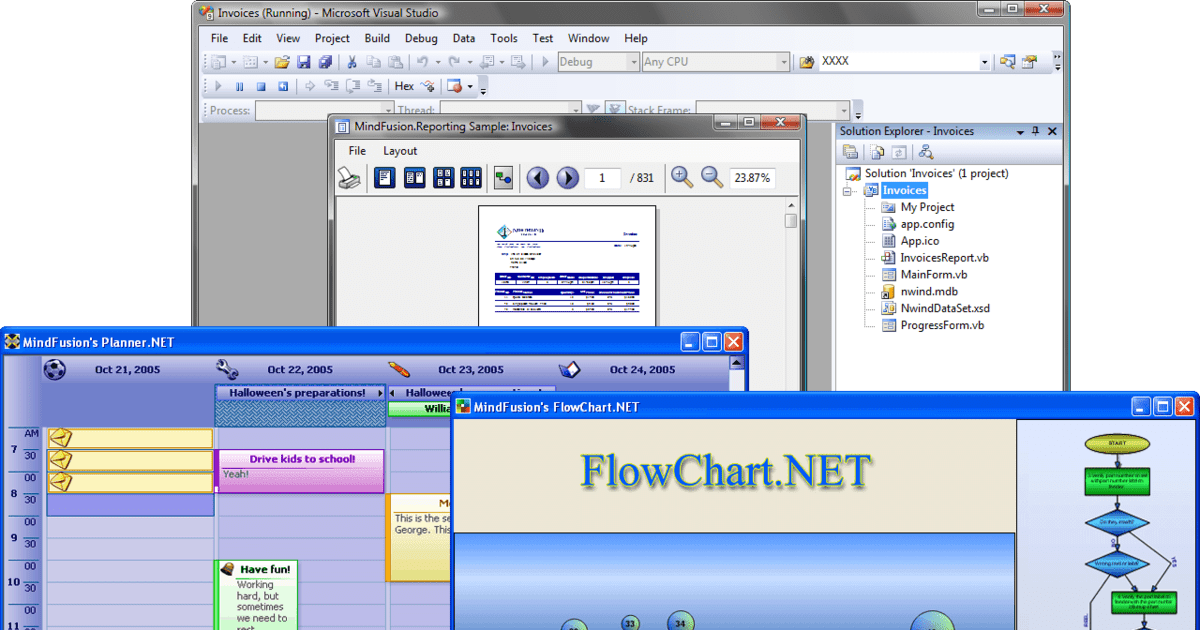MindFusion Pack for Windows Forms 2013.R1 released