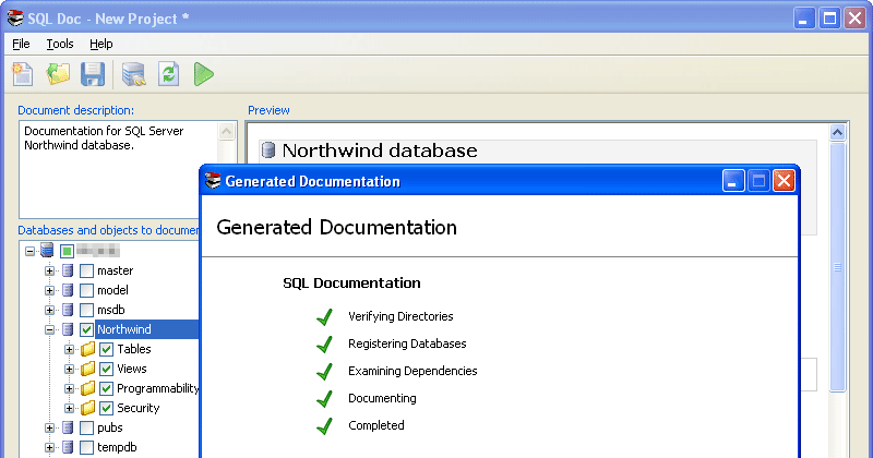 SQL Doc improves HTML Formatting