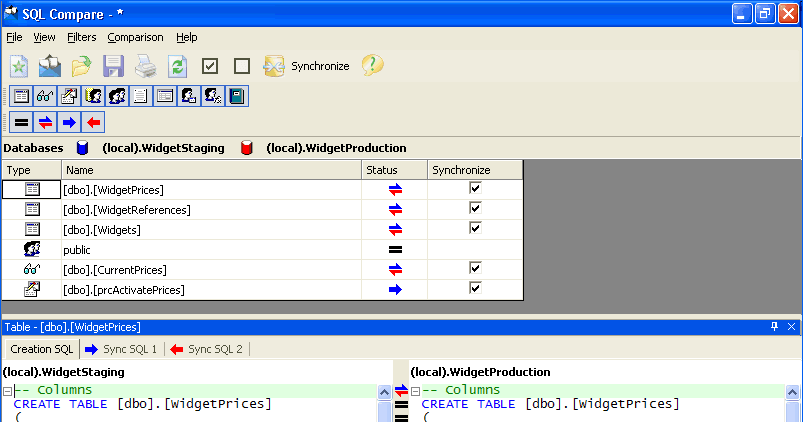SQL Compare patched to V8.2