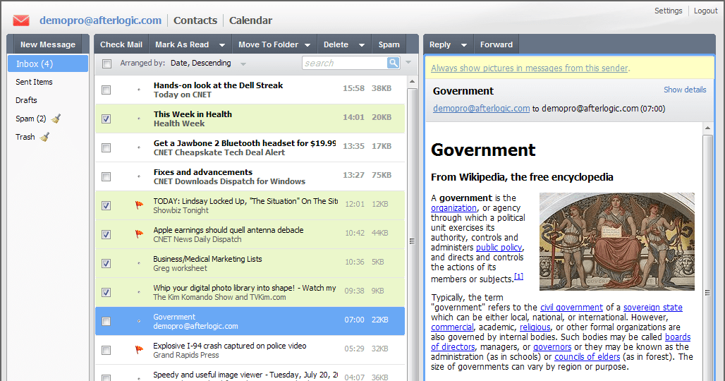 WebMail Pro patched