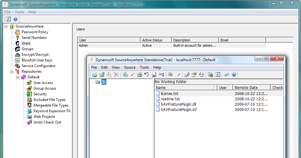 SourceAnywhere Standalone updated