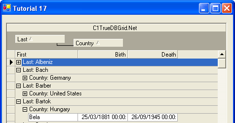 ComponentOne True DBGrid for WinForms updated