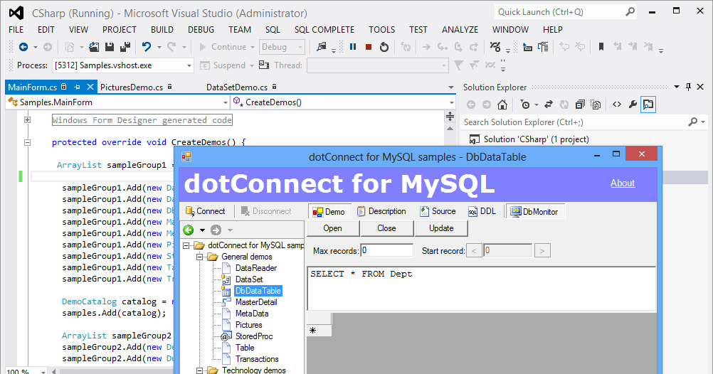 dotConnect for MySQL updated