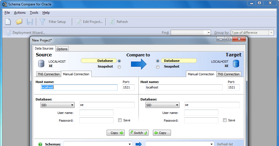 Schema Compare for Oracle updated