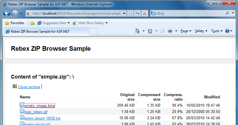 Rebex ZIP for .NET updated