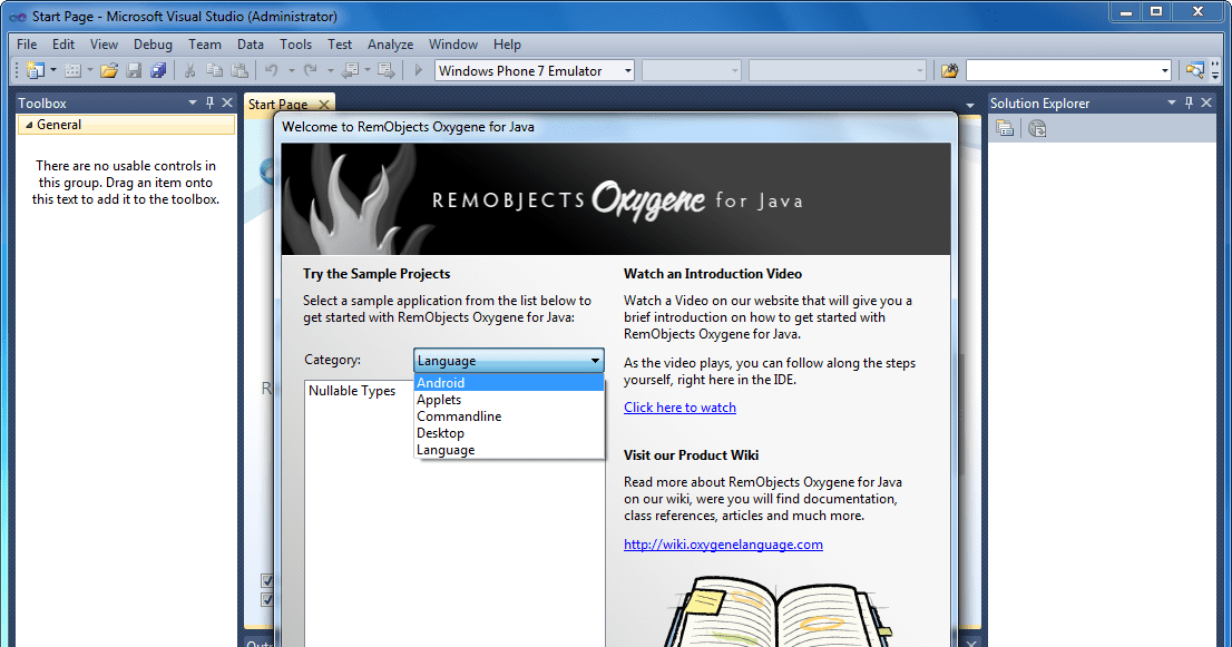 JavaとAndroid用のObject Pascal言語