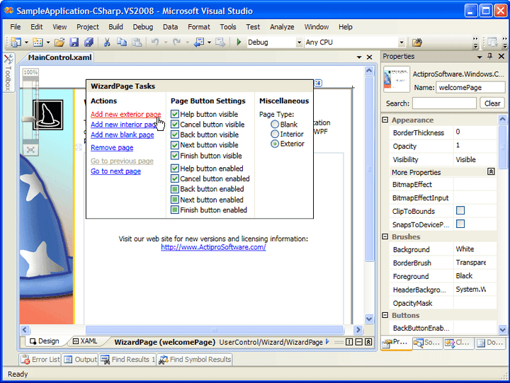 Actipro Wizard For Wpf