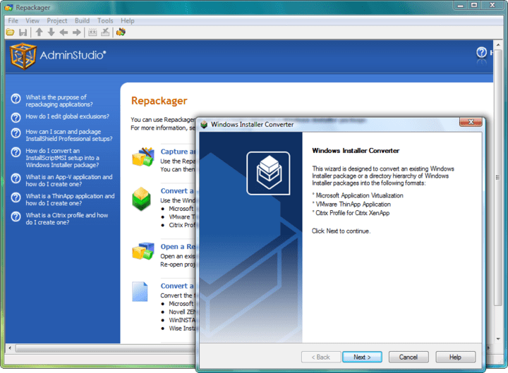AdminStudio Standard
